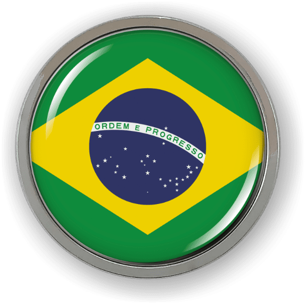 Brazil - Flag - Country Emblem - Best License Plate Frames