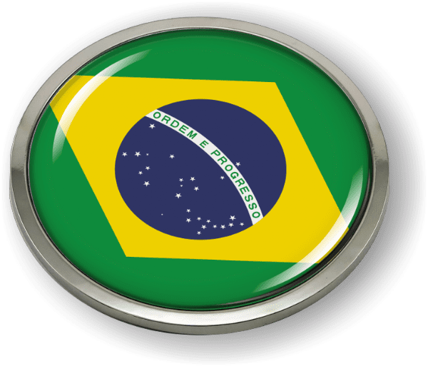 Brazil - Flag - Country Emblem - Best License Plate Frames