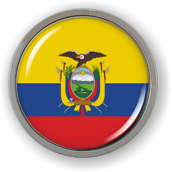 Ecuador - Flag - Country Emblem - Best License Plate Frames