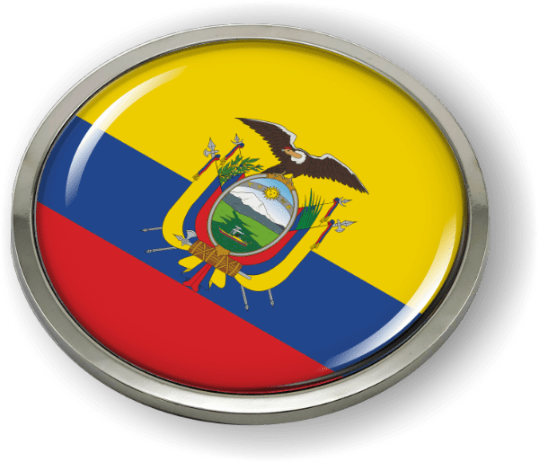 Ecuador - Flag - Country Emblem - Best License Plate Frames