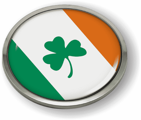 Irish Shamrock - Flag - Country Emblem - Best License Plate Frames