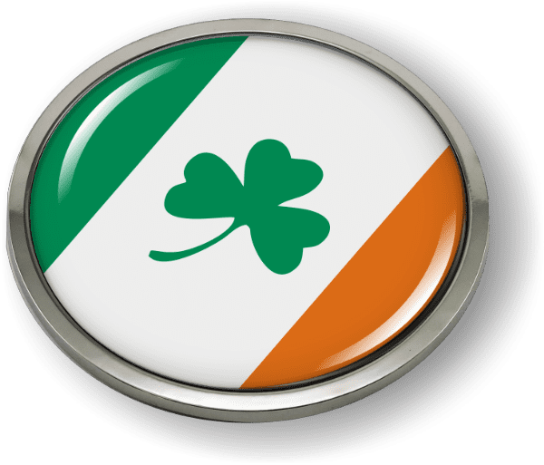 Irish Shamrock - Flag - Country Emblem - Best License Plate Frames