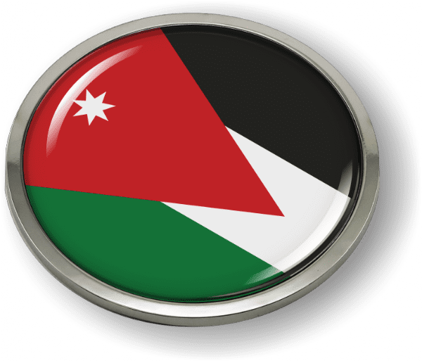 Jordan - Flag - Country Emblem - Best License Plate Frames