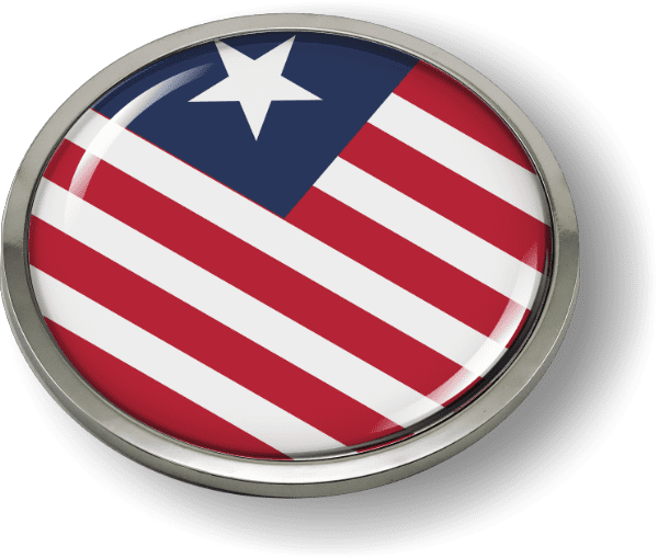 Liberia - Flag - Country Emblem - Best License Plate Frames
