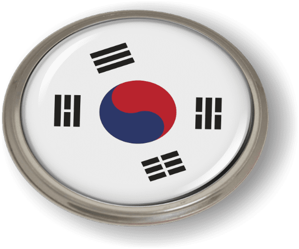 South Korea - Flag - Country Emblem - Best License Plate Frames