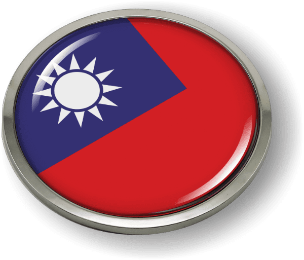 Taiwan - Flag - Country Emblem - Best License Plate Frames