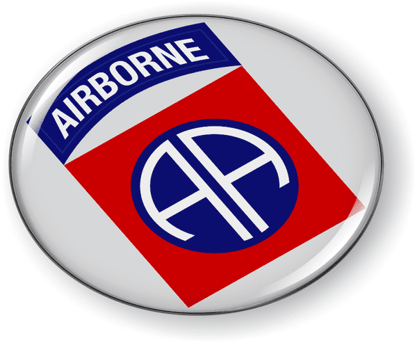 82nd Airborne Division Emblem - BestLicensePlateFrames.com