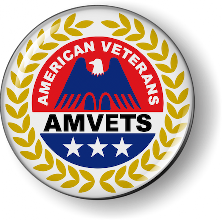 AMVETS American Veterans Emblem - BestLicensePlateFrames.com
