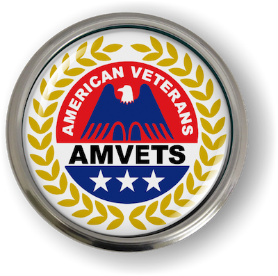 AMVETS American Veterans Emblem - BestLicensePlateFrames.com