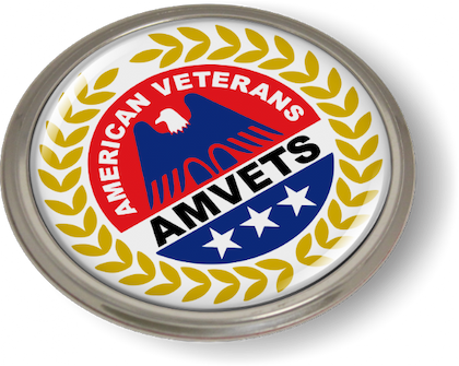AMVETS American Veterans Emblem - BestLicensePlateFrames.com