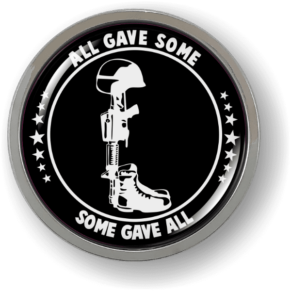 All Gave Some Some Gave All Emblem - BestLicensePlateFrames.com