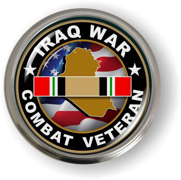 Iraq War Combat Veteran Emblem - BestLicensePlateFrames.com