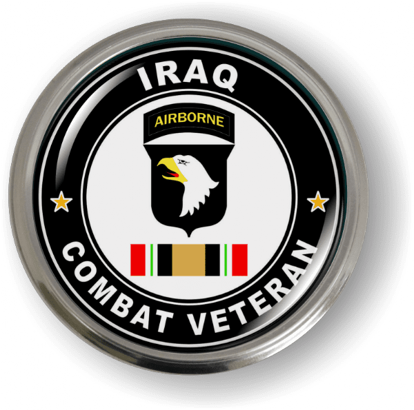 Iraq Combat Veteran Emblem - BestLicensePlateFrames.com