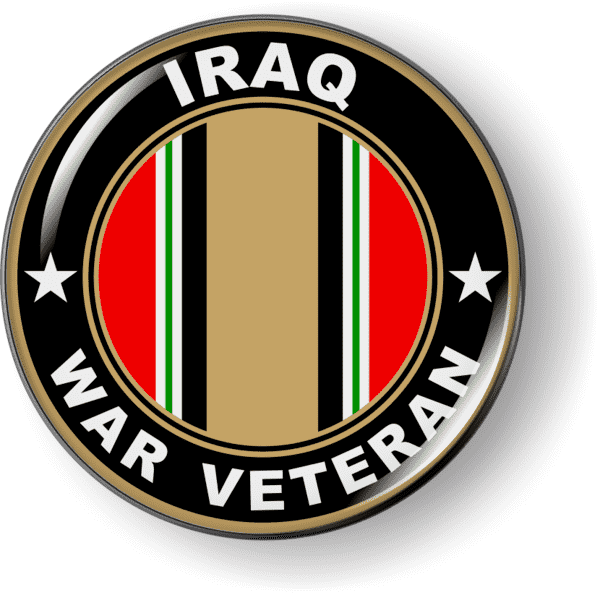 Iraq War Veteran Emblem - BestLicensePlateFrames.com