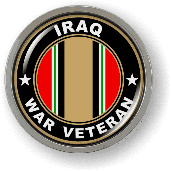 Iraq War Veteran Emblem - BestLicensePlateFrames.com