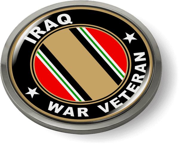 Iraq War Veteran Emblem - BestLicensePlateFrames.com