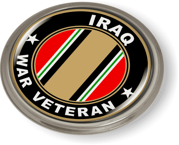 Iraq War Veteran Emblem - BestLicensePlateFrames.com