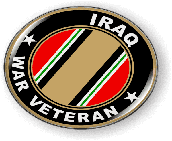 Iraq War Veteran Emblem - BestLicensePlateFrames.com
