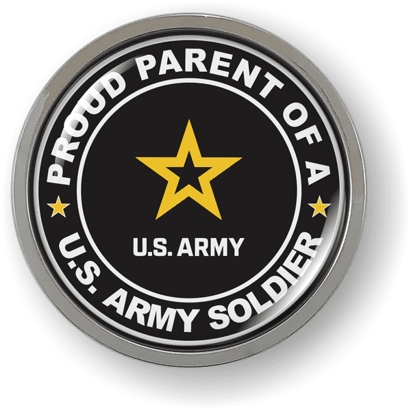 Proud Parent of a U.S. Army Soldier Emblem - BestLicensePlateFrames.com