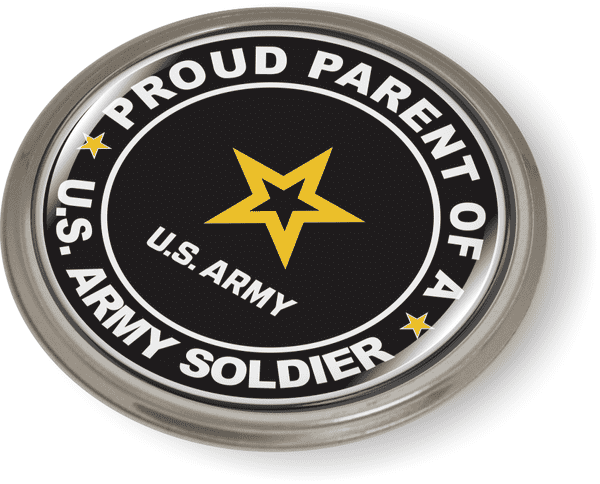 Proud Parent of a U.S. Army Soldier Emblem - BestLicensePlateFrames.com