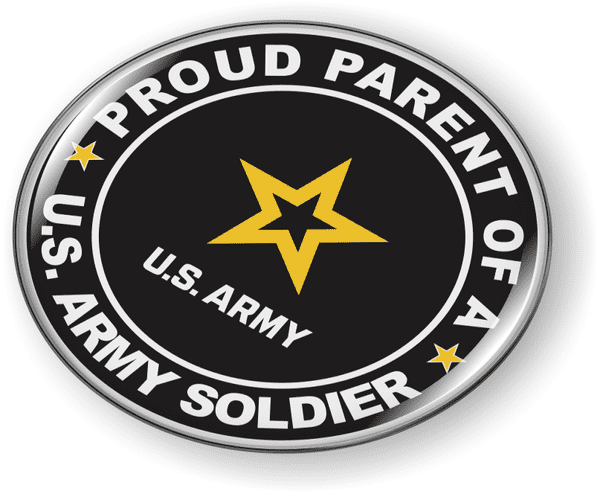 Proud Parent of a U.S. Army Soldier Emblem - BestLicensePlateFrames.com