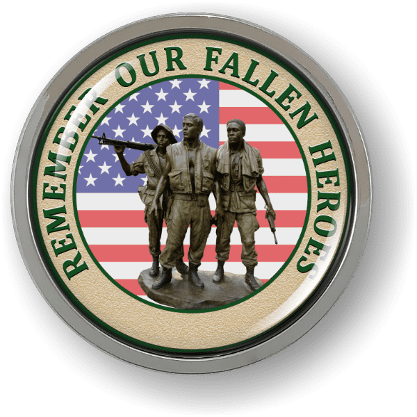 Remember Fallen Heroes Emblem - BestLicensePlateFrames.com