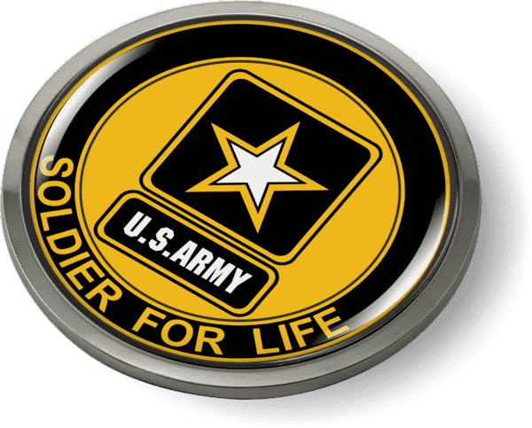 Soldier for Life Emblem U.S. Army - BestLicensePlateFrames.com