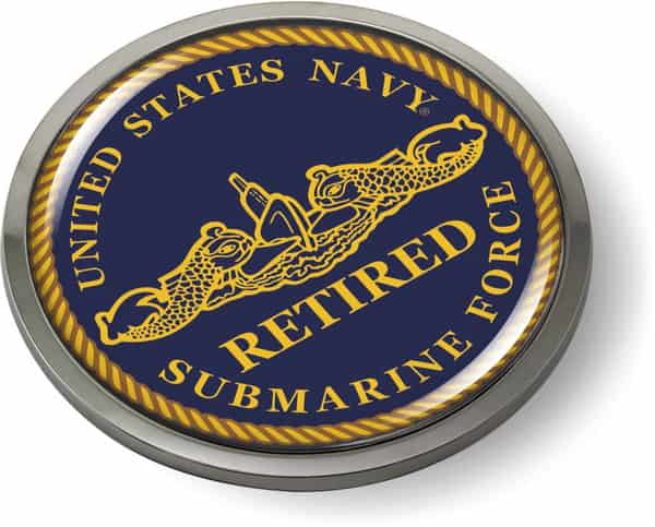 U.S. Navy Submarine Force Veteran Emblem - BestLicensePlateFrames.com