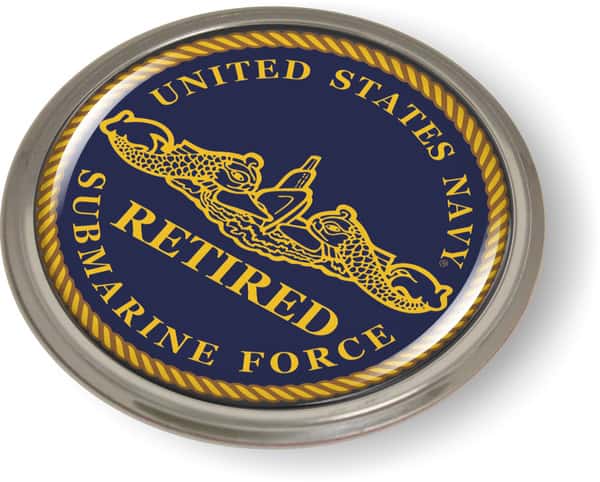 U.S. Navy Submarine Force Veteran Emblem - BestLicensePlateFrames.com