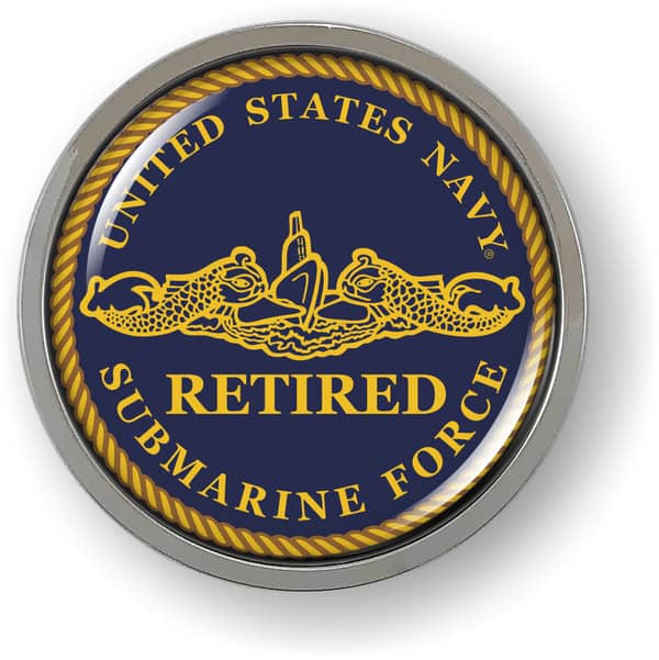 U.S. Navy Submarine Force Veteran Emblem - BestLicensePlateFrames.com