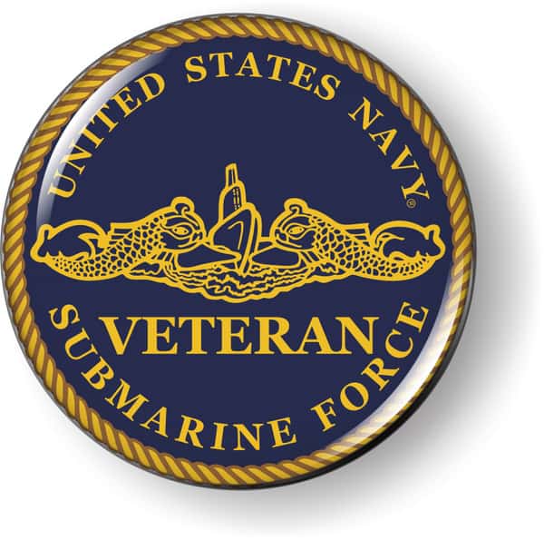 U.S. Navy Submarine Force Veteran Emblem - BestLicensePlateFrames.com