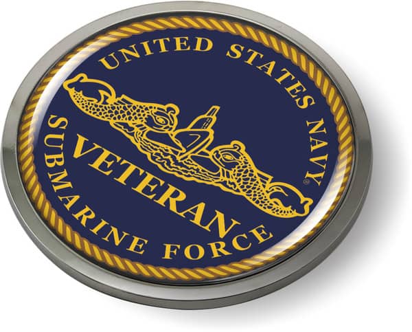 U.S. Navy Submarine Force Veteran Emblem - BestLicensePlateFrames.com