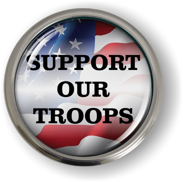 Support Our Troops Emblem - BestLicensePlateFrames.com