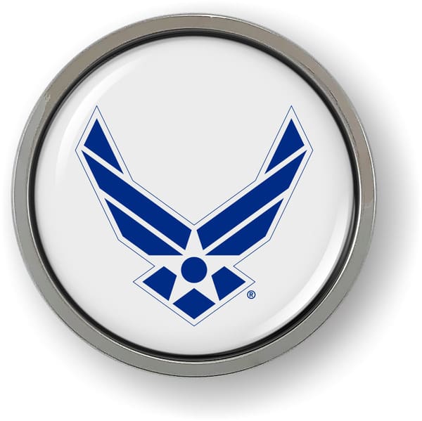 U.S. Air Force Symbol Domed Emblem - BestLicensePlateFrames.com