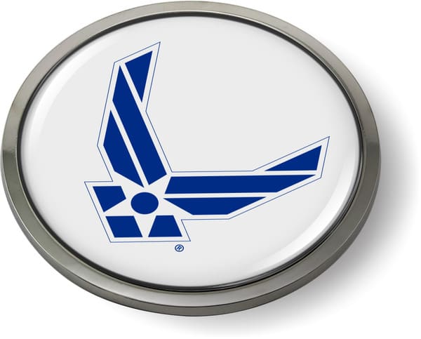 U.S. Air Force Symbol Domed Emblem - BestLicensePlateFrames.com