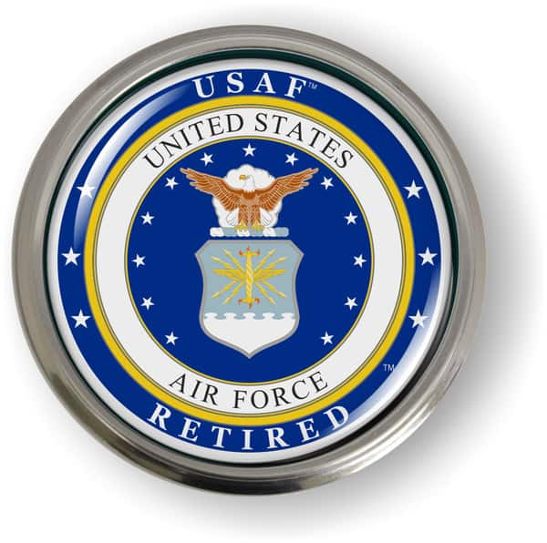 U.S. Air Force Retired Emblem - BestLicensePlateFrames.com