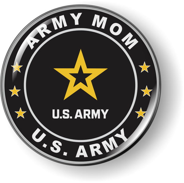 U.S. Army Mom Emblem - BestLicensePlateFrames.com