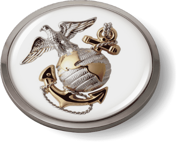 U.S. Marine Corps Domed Emblem - BestLicensePlateFrames.com