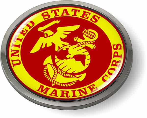 U.S. Marine Corps EGA Domed Emblem - BestLicensePlateFrames.com