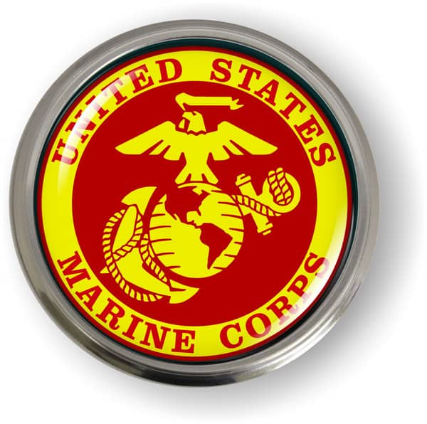 U.S. Marine Corps EGA Domed Emblem - BestLicensePlateFrames.com