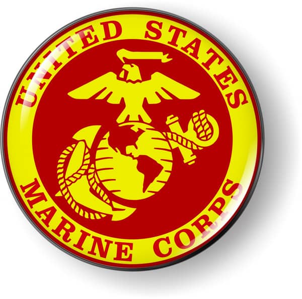 U.S. Marine Corps EGA Domed Emblem - BestLicensePlateFrames.com