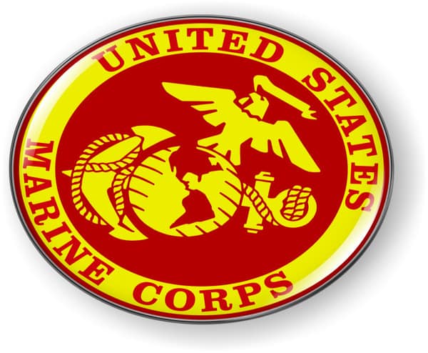 U.S. Marine Corps EGA Domed Emblem - BestLicensePlateFrames.com