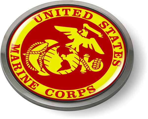 U.S. Marine Corps EGA Domed Emblem - BestLicensePlateFrames.com