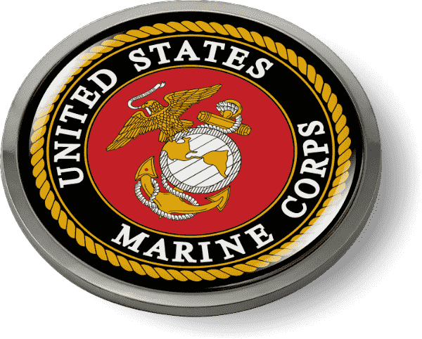 U.S. Marine Corps Emblem (b/r) - BestLicensePlateFrames.com
