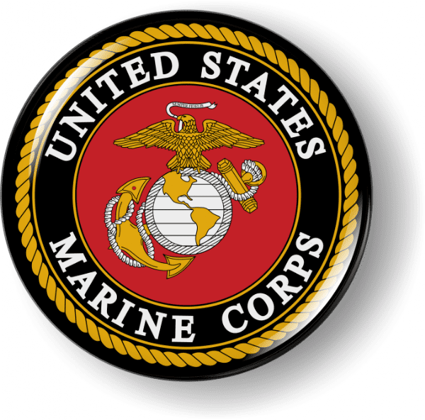 U.S. Marine Corps Emblem (b/r) - BestLicensePlateFrames.com