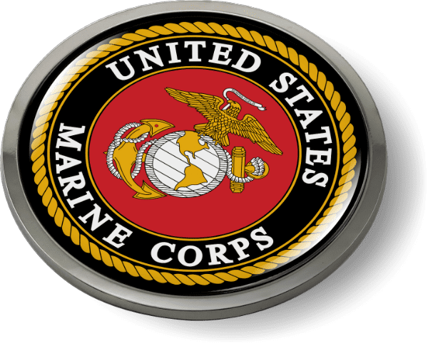 U.S. Marine Corps Emblem (b/r) - BestLicensePlateFrames.com