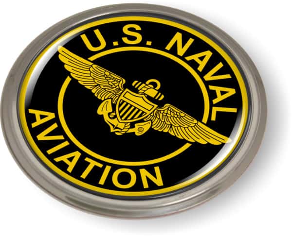 U.S. Naval Aviation with Gold Navy Aviator Wings Emblem ...