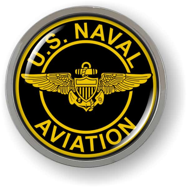 U.S. Naval Aviation with Gold Navy Aviator Wings Emblem ...