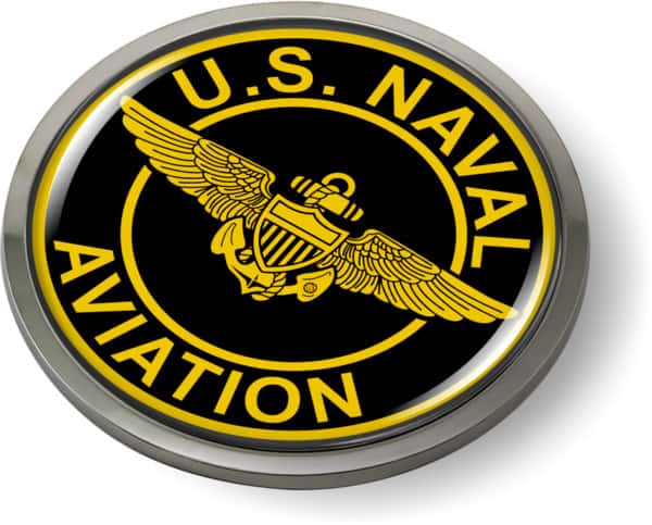 U.S. Naval Aviation with Gold Navy Aviator Wings Emblem ...