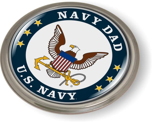 U.S. Navy Dad Emblem - BestLicensePlateFrames.com
